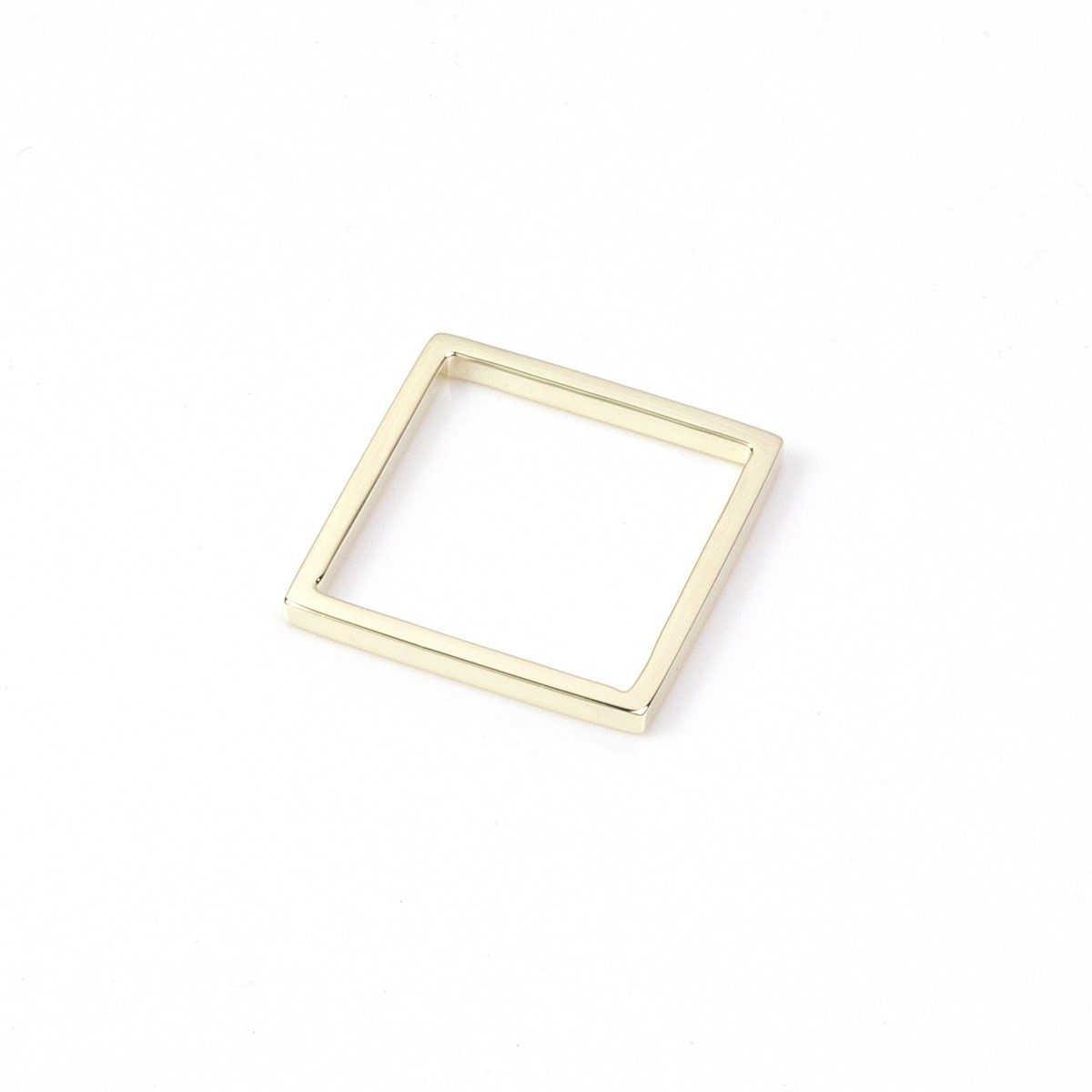 SQUARE RING【K10 WhiteGold】 - ELRINA